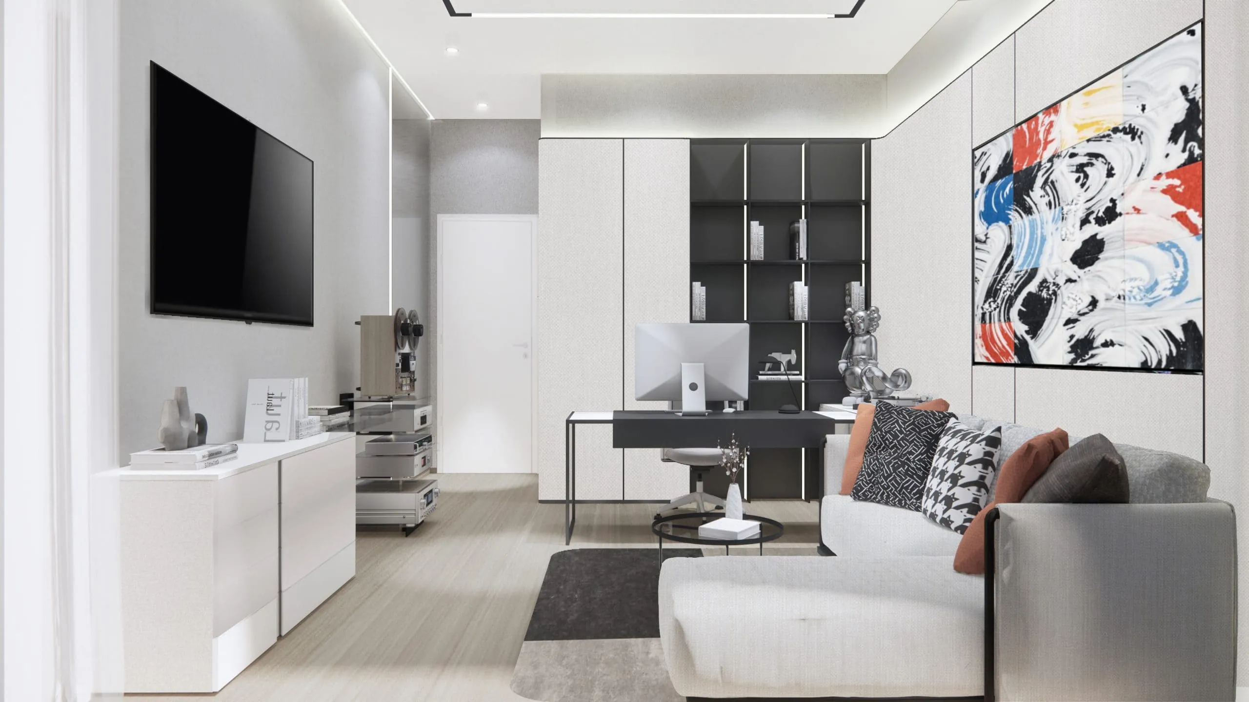 ผลงานออกแบบอินทีเรียดีไซน์สไตล์ Modern Luxury - Muller Design Solution